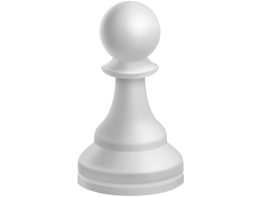Pawn White Chess Piece Transparent PNG Image Freepngdesign